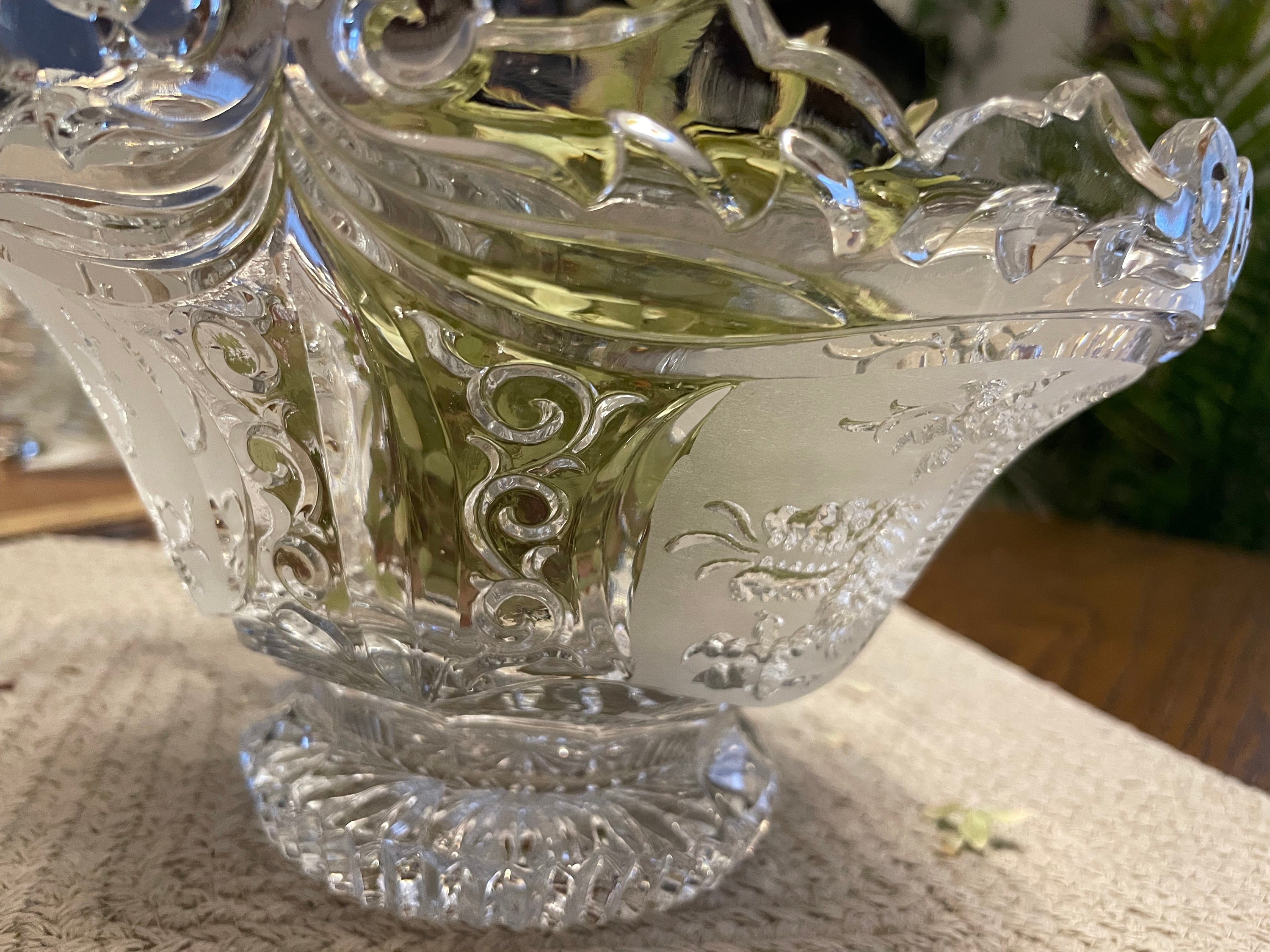 Hofbauer Lead Crystal Dragon Bowl - Etsy