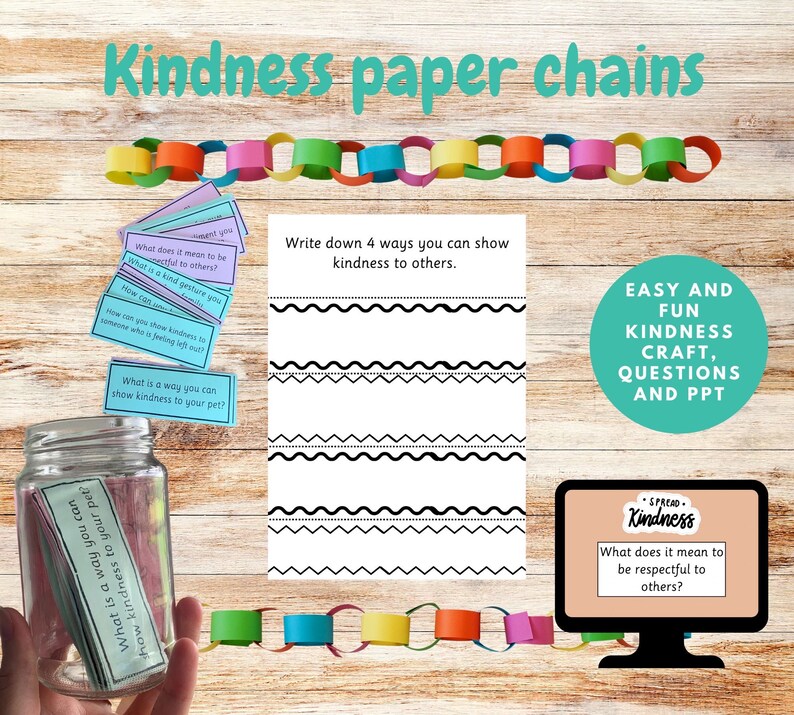 Kindness Lesson Plan Class Ice Breaker First Day Craft Kindness for ...