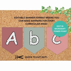 Editable Classroom Display Banner Classroom Bunting Pack English Maths ...