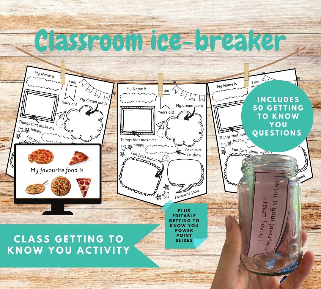 Getting to Know You Ice Breaker Activity Back to School First Day ...