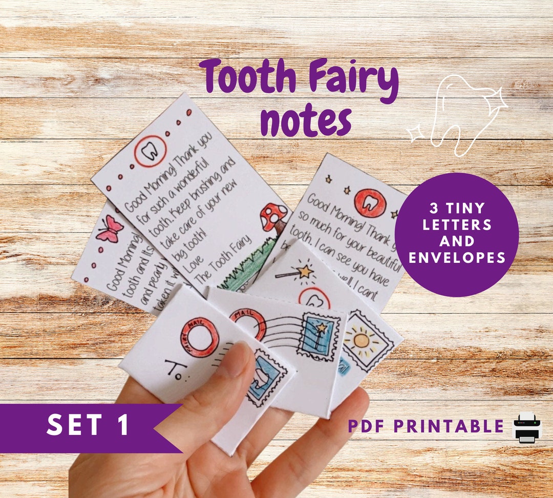 Tooth Fairy Letter, Instant Download, Tooth Fairy Letter and Envelope ...