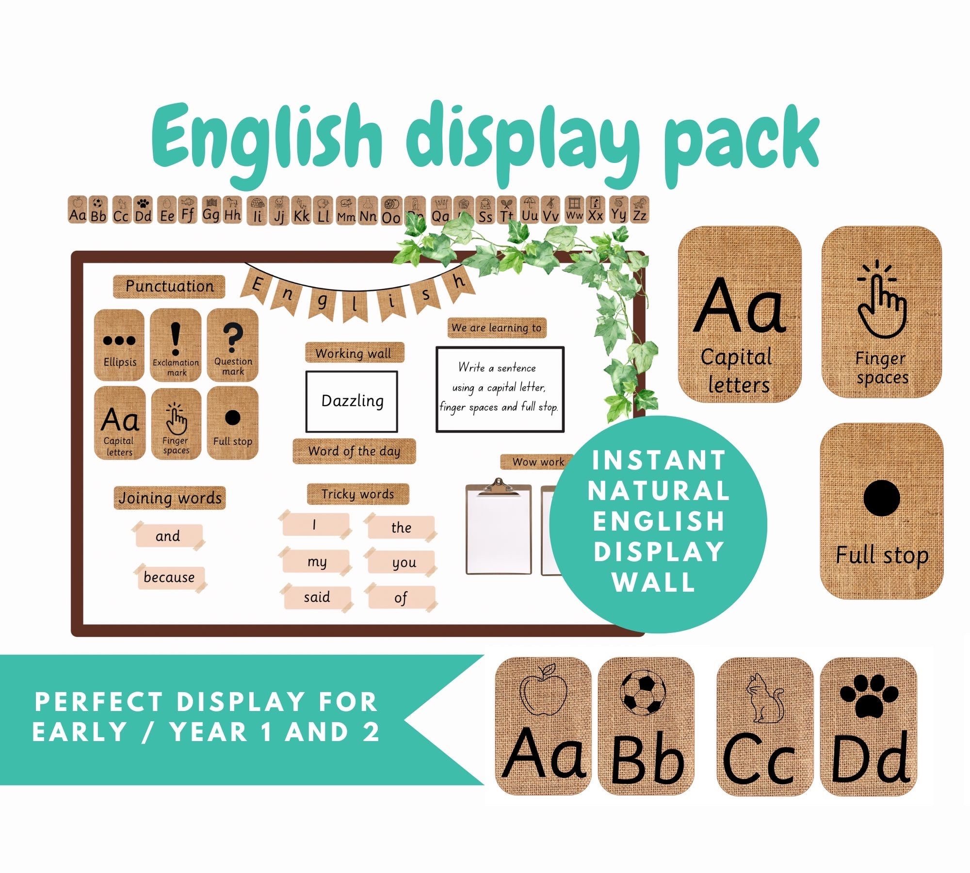 English Working Wall Display Pack Language Classroom Display - Etsy UK
