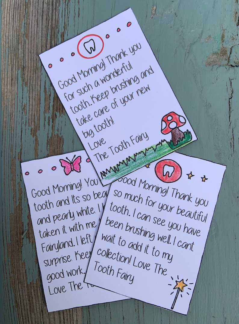Tooth Fairy Letter First Lost Tooth Letter - Etsy