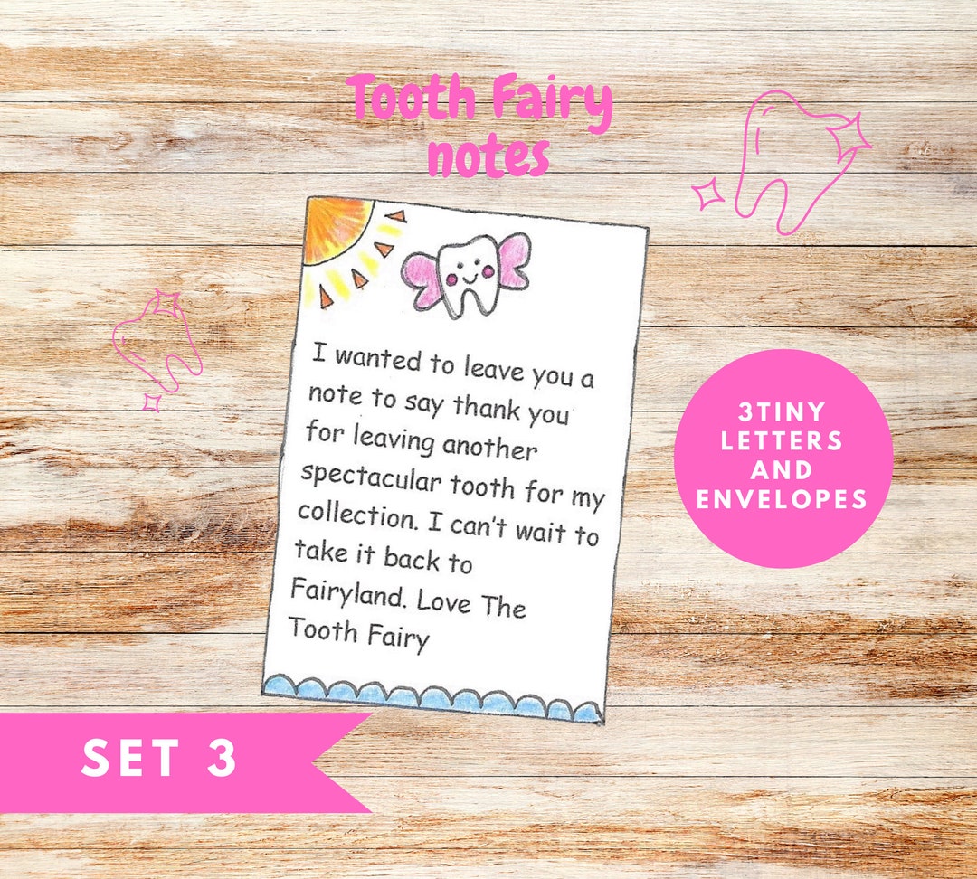 Tooth Fairy Letter, First Lost Tooth Letter, Boys, Girls, Instant ...