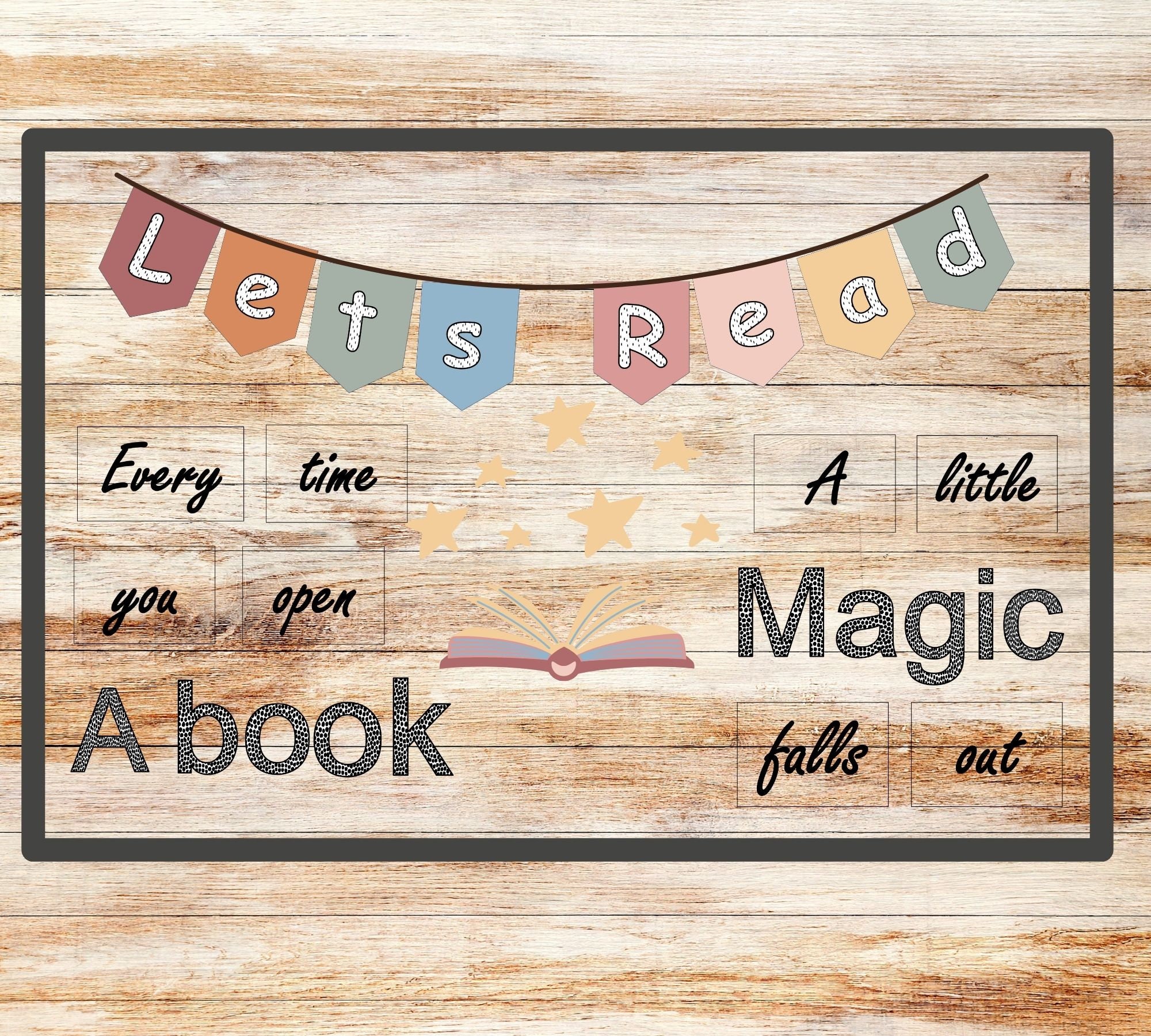 Reading Corner Classroom Display Pastel Rainbow Boho Classroom - Etsy