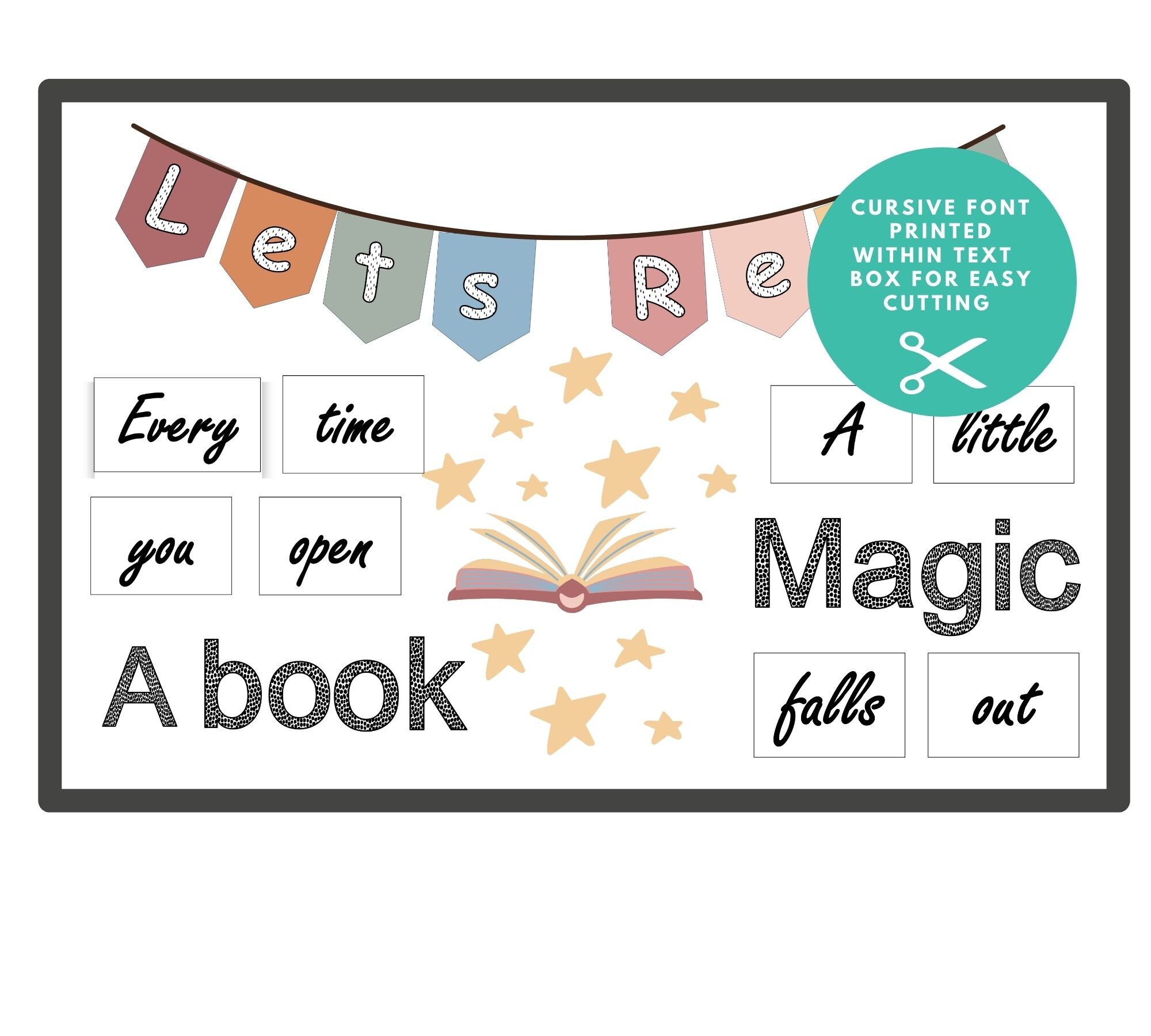 Reading Corner Classroom Display Pastel Rainbow Boho Classroom - Etsy