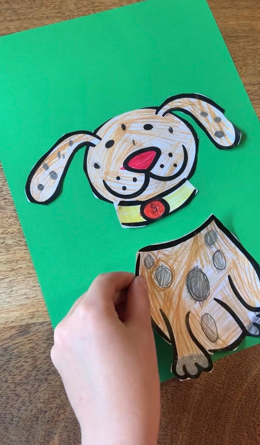 Kids Craft Make a Dog Paper Craft Indoor Preschool Activity - Etsy UK