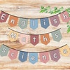 Classroom Birthday Banner Boho Rainbow Pastel Birthday Display ...