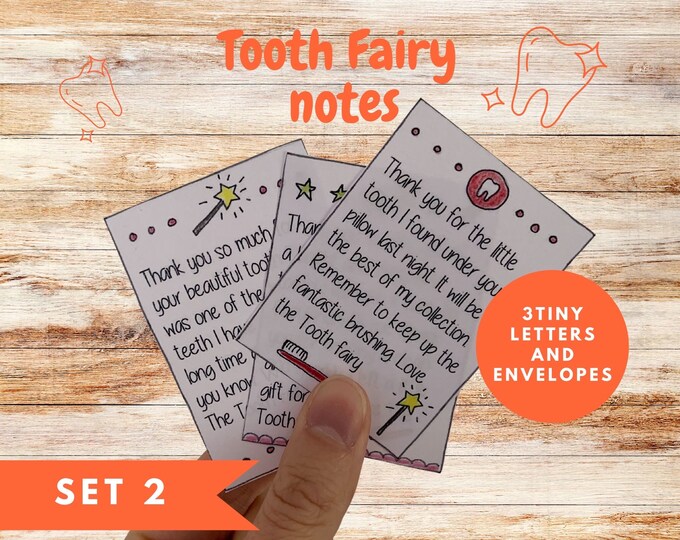 Tooth Fairy Letter and Envelope, First Lost Tooth Letter, Boys, Girls ...