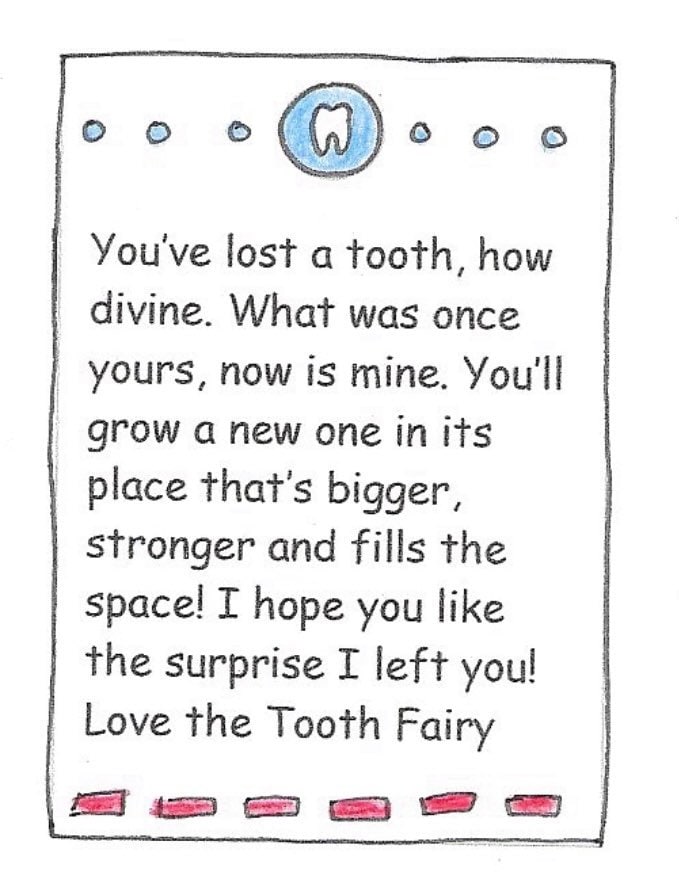 Tooth Fairy Letter First Lost Tooth Letter Boys (Instant Download) - Etsy
