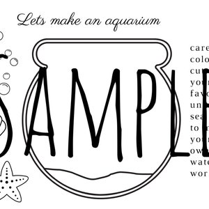 Kids Craft Make a Fish Tank Paper Craft Indoor Preschool Activity Kids ...