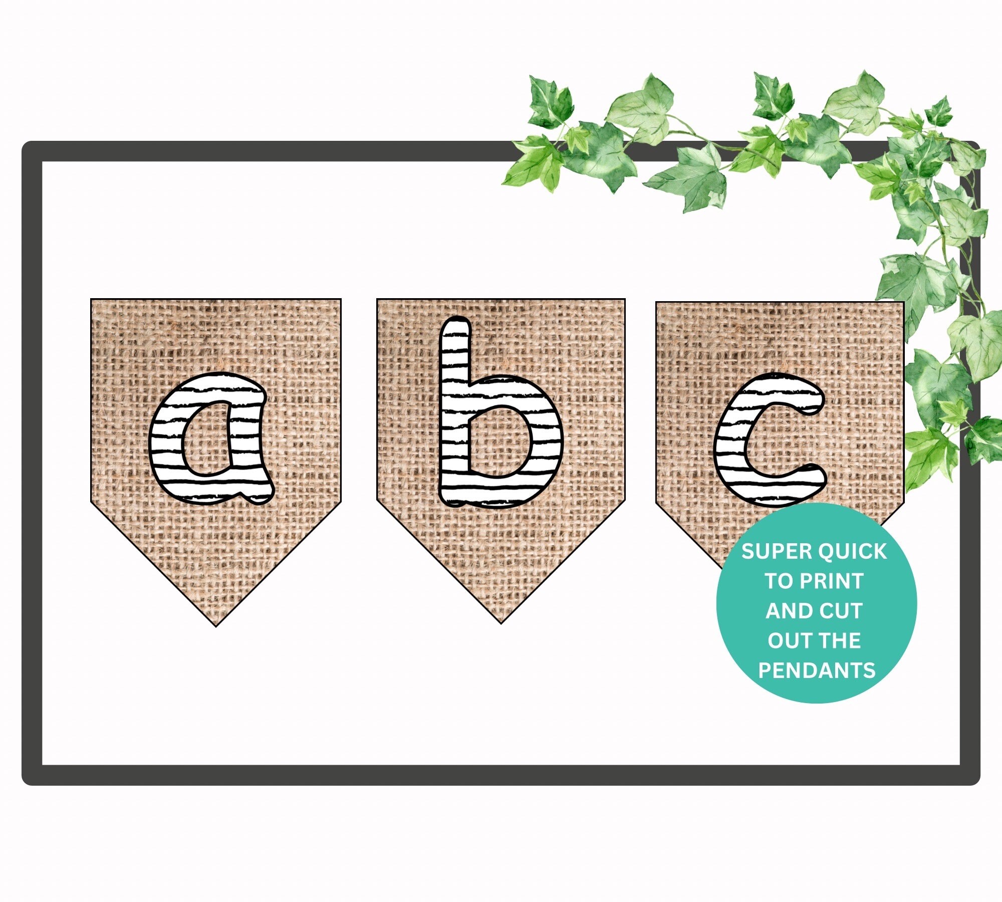 Editable Classroom Display Banner Stripes Hessian Classroom - Etsy