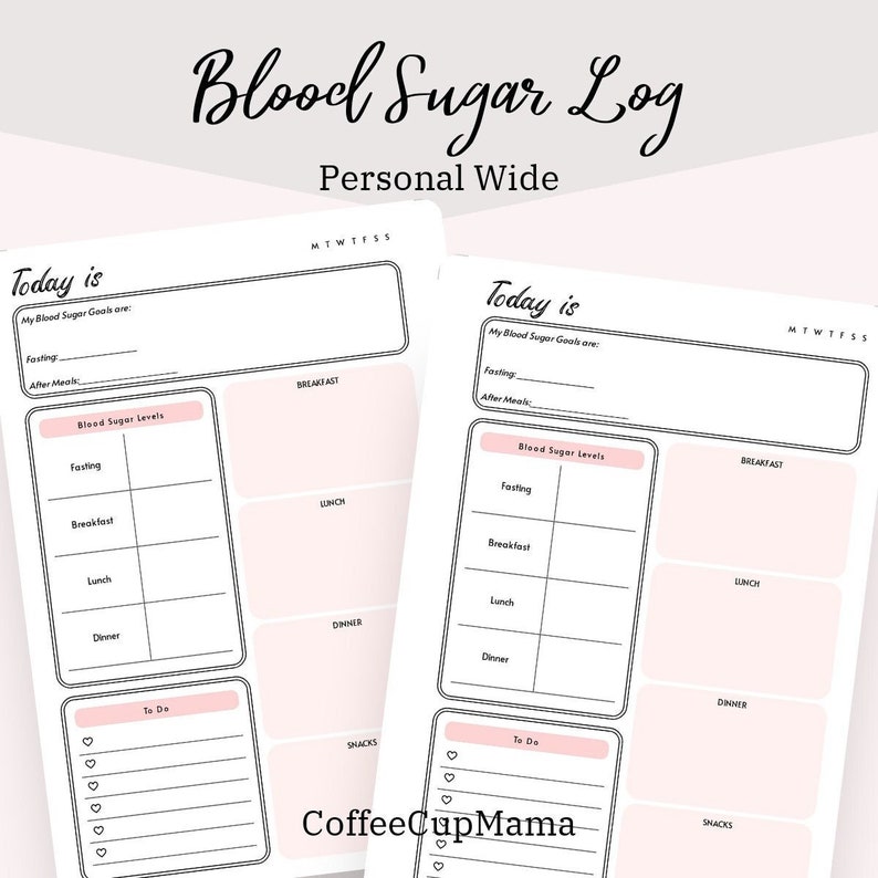 Gestational Diabetes Log Sheet Printable