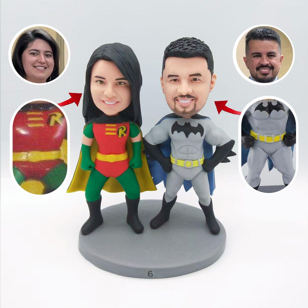 Role Play Lovers Couple Bobblehead,personalized Quirky Double ...