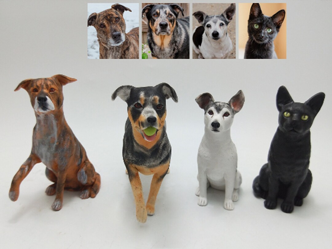 Custom Pet Figurine, Teddy Figurine, Dog Birthday Memorial Gift, Pet ...