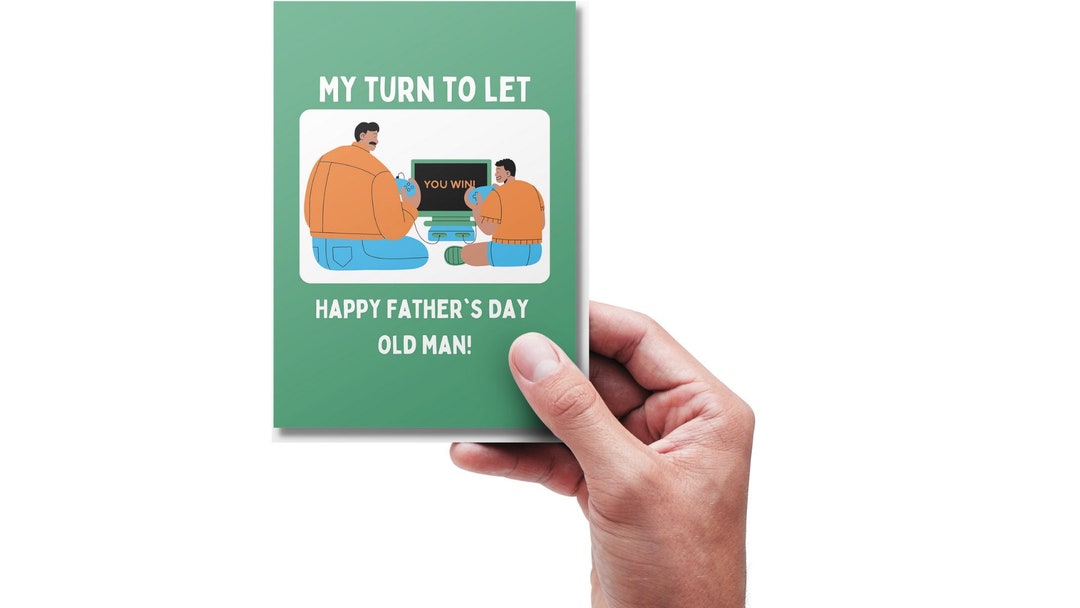 Father's Day Video Game Themed Card - Etsy UK