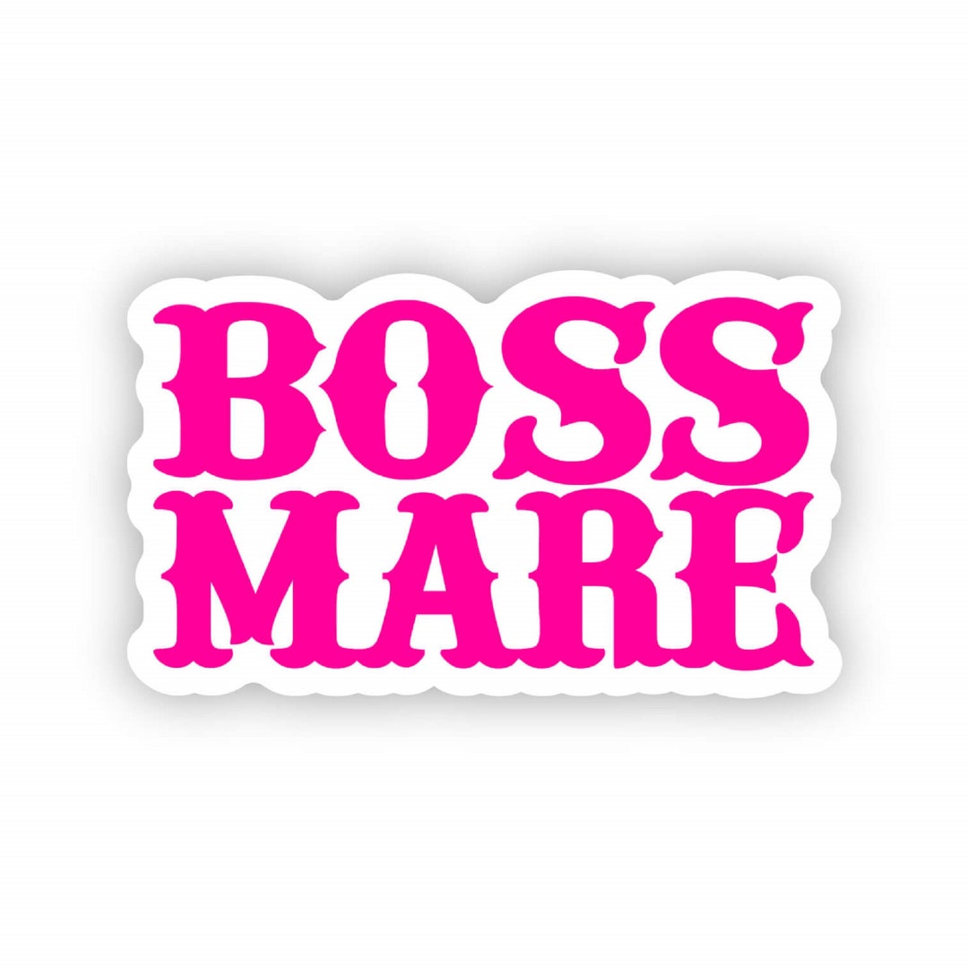 Pink Boss Mare Sticker for Cowgirl Gift for Horse Girl Sticker - Etsy