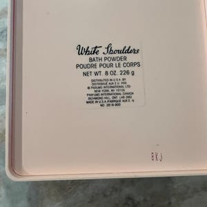Vintage White Shoulders Body Powder With Powder and Puff. 8 Oz ...