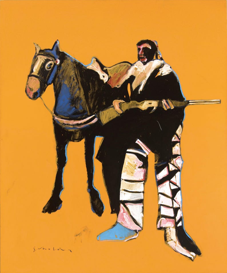 Fritz Scholder: Vintage Indigenous Expressionist Art Print - Etsy