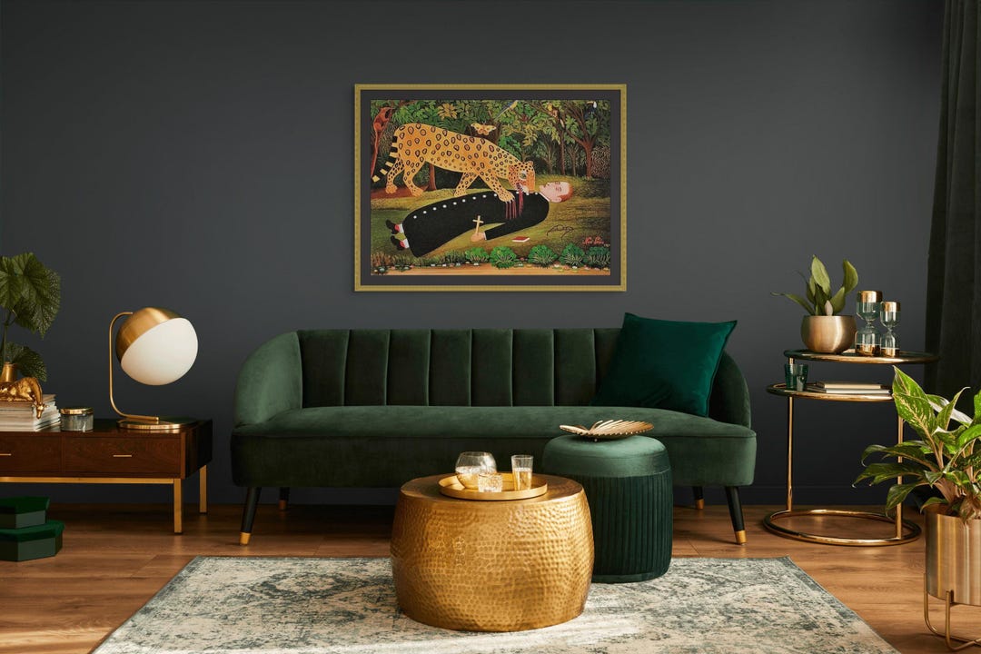 Missionary and Jaguar Art Print by Noe Leon - Etsy