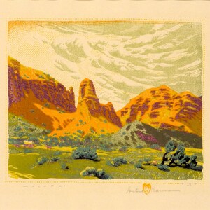 Malapai by Gustave Baumann Quality Print - Frame Me - Etsy