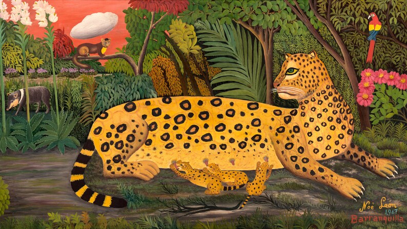 Mother Jaguar by Noe Leon Quality Print Frame Me - Etsy