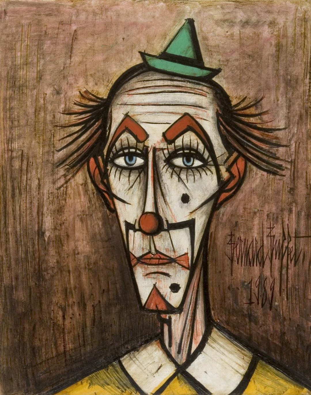 Clown by Bernard Buffet – Giclée Art Print – Vintage Expressionist Wall ...