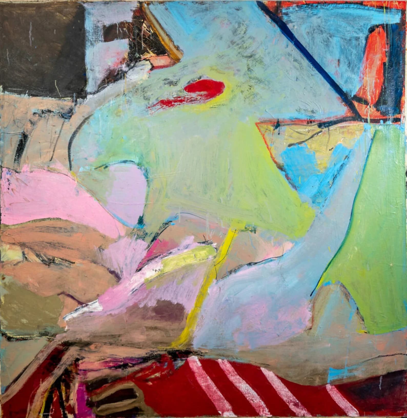 Bernice Bing Abstract Art Print: A Lady and a Road Map - Etsy