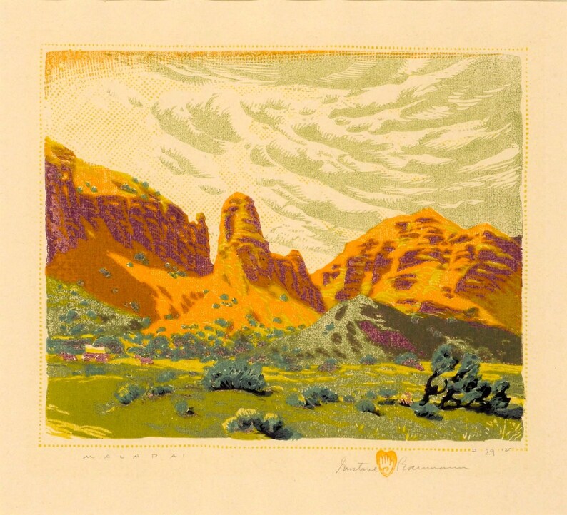 Malapai by Gustave Baumann Quality Print - Frame Me - Etsy