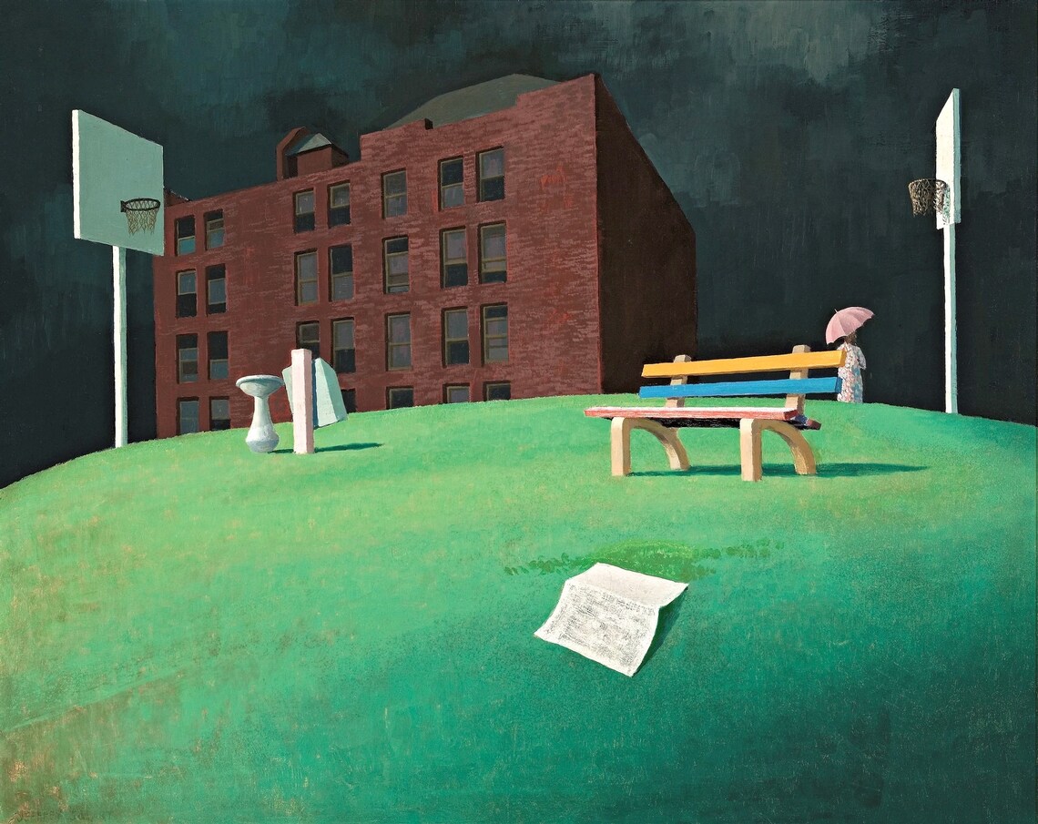 Jeffrey Smart the Park Archival Fine Art Print Modernist Landscape Wall ...