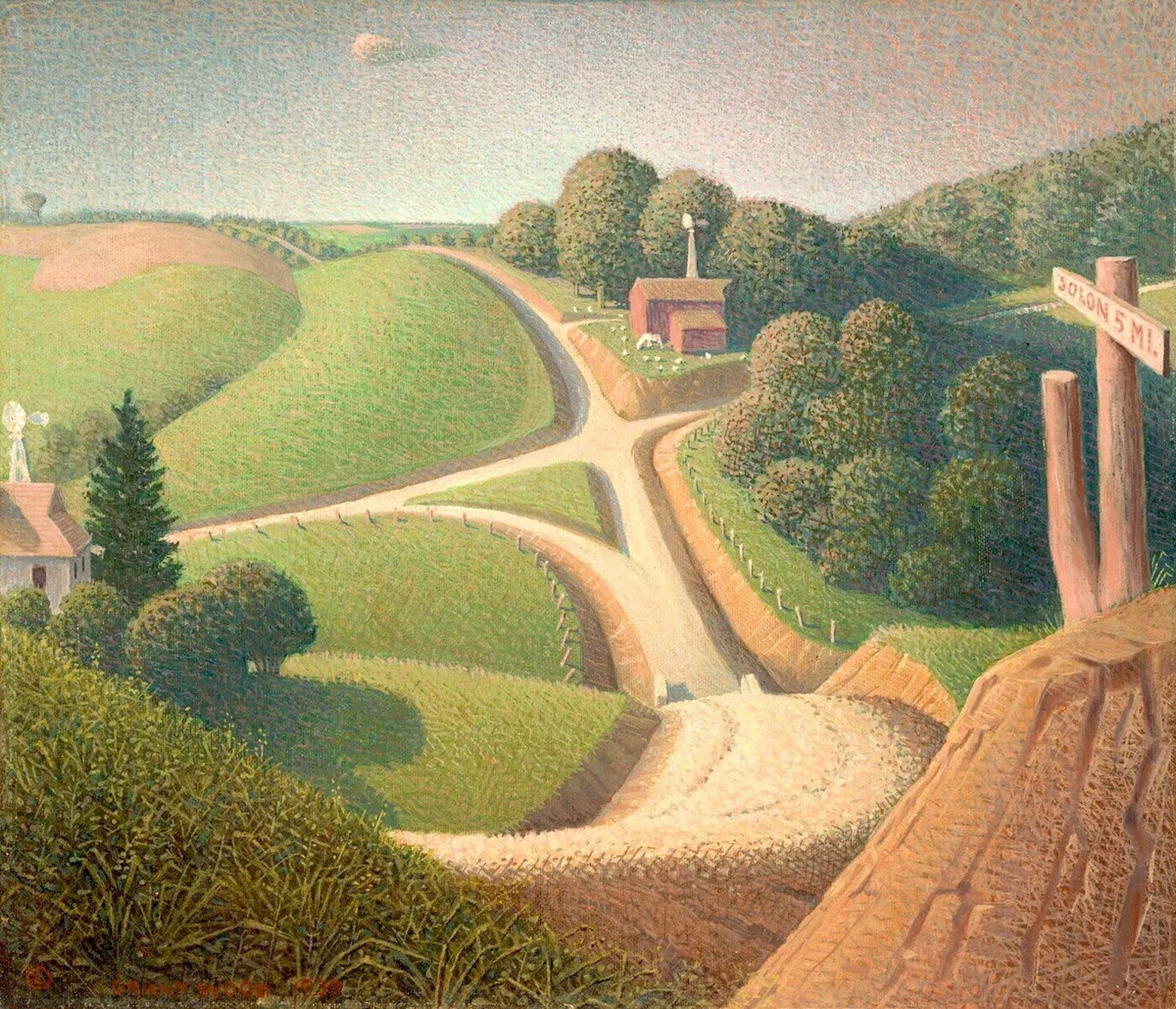 New Road by Grant Wood Quality Print - Frame Me - Etsy