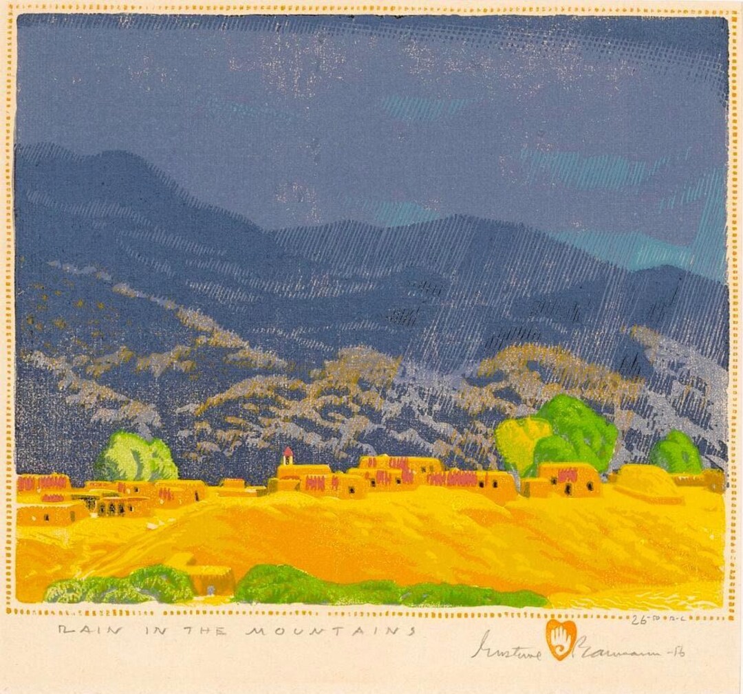 Gustave Baumann Print: Rain in the Mountains Vintage Landscape Art - Etsy