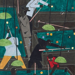 Pool Parlor by Jacob Lawrence Quality Print - Frame Me - Etsy