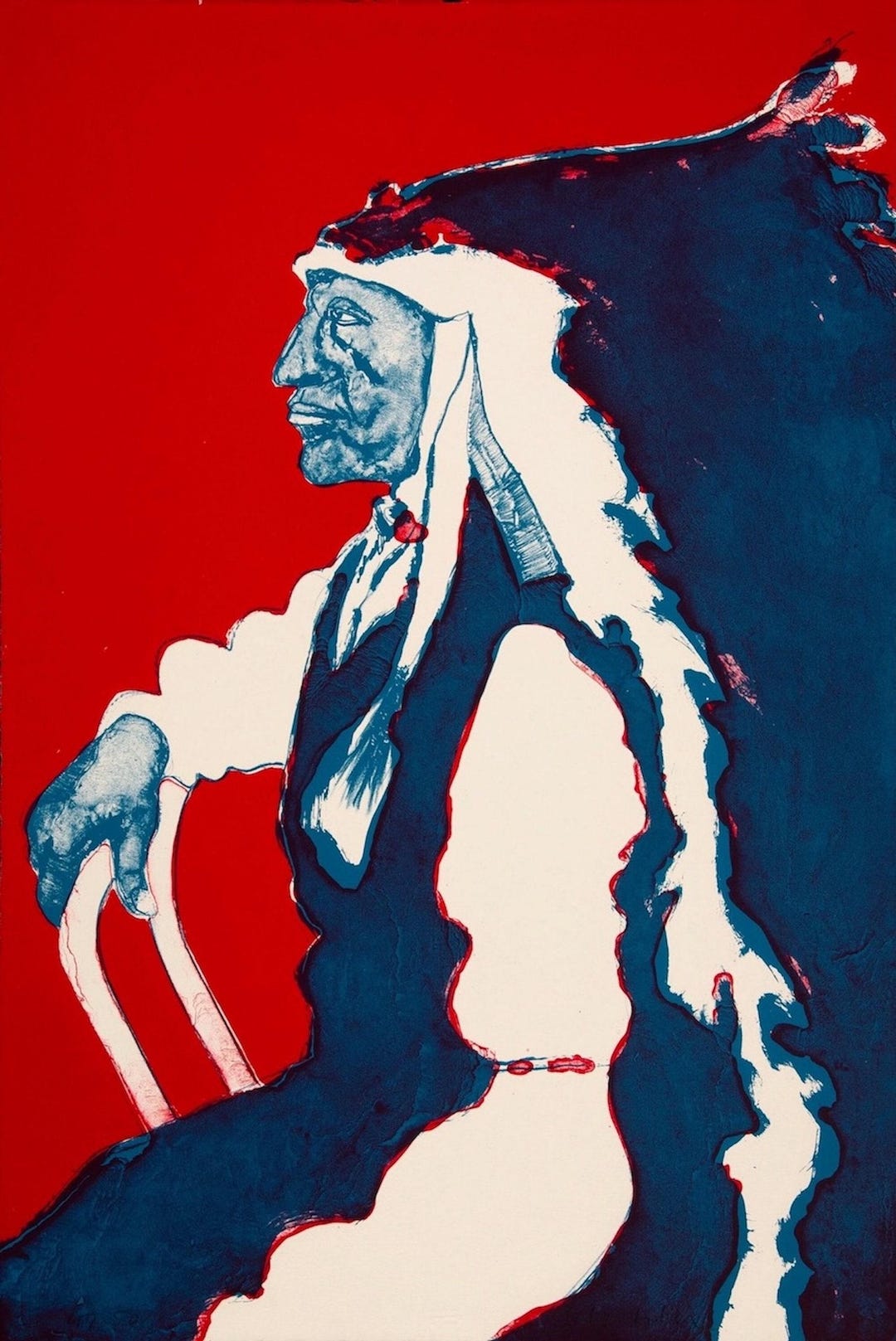 Fritz Scholder: Vintage Indigenous Expressionist Art Giclée Print - Etsy