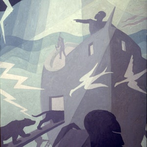Noah’s Ark – Aaron Douglas | Biblical Expressionist Art Print – Harlem ...