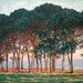 Under the Pine Trees at the End of the Day by Claude Monet Quality ...