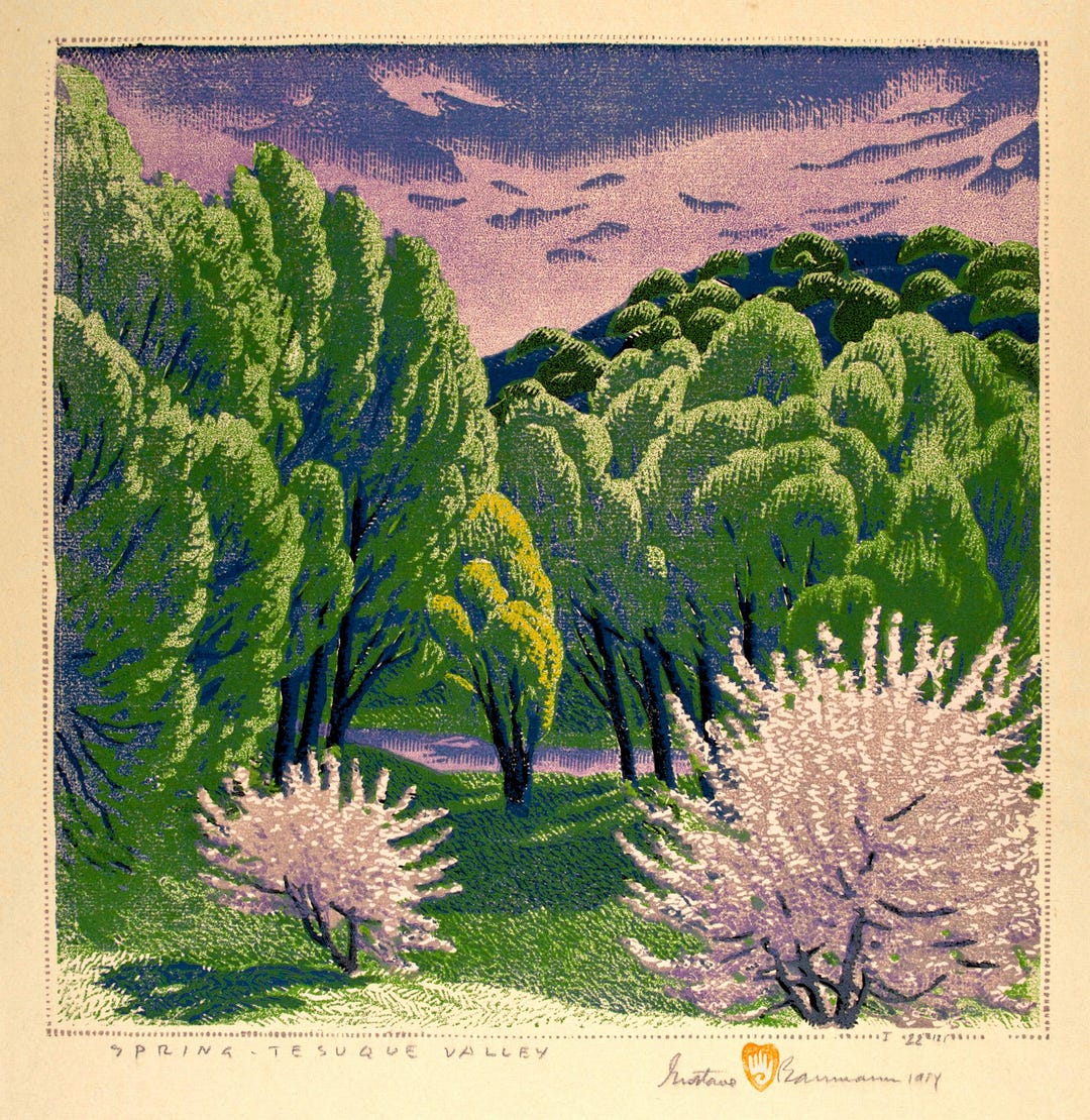 Gustave Baumann Print: Vintage Southwestern Landscape Art - Etsy