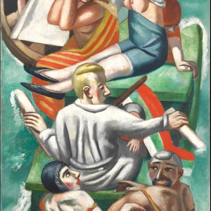 The Boat – Max Beckmann | German Expressionist Print – Vintage ...