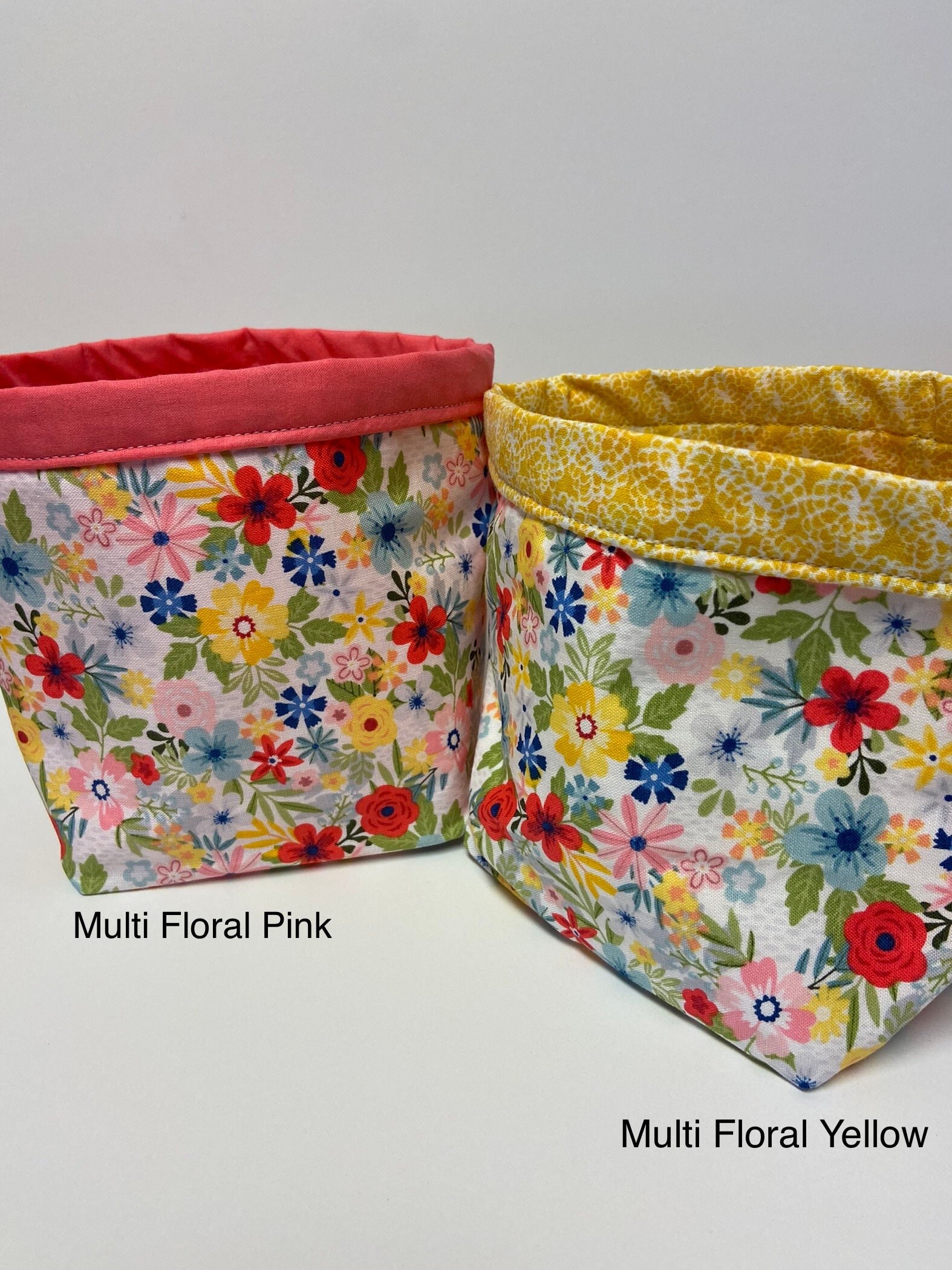 Handmade Fabric Baskets Storage Container Home Decor - Etsy