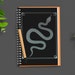 Slithery Scaly Snake Spiral Notebook Ruled Line, Crawling Serpent ...