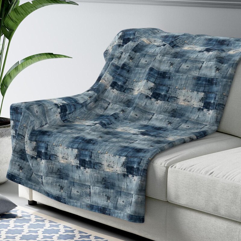 Denim Blanket - Etsy