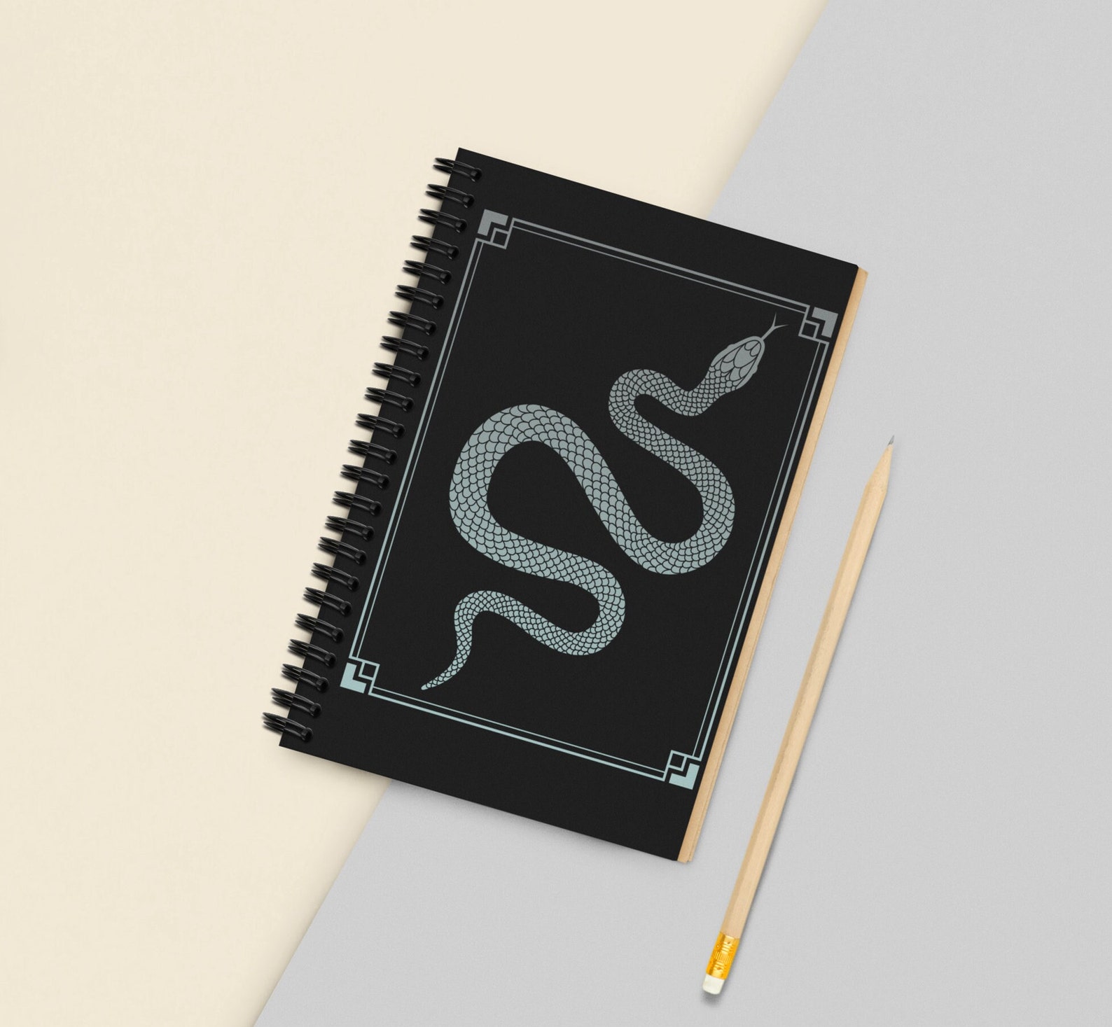 Slithery Scaly Snake Spiral Notebook Ruled Line, Crawling Serpent ...