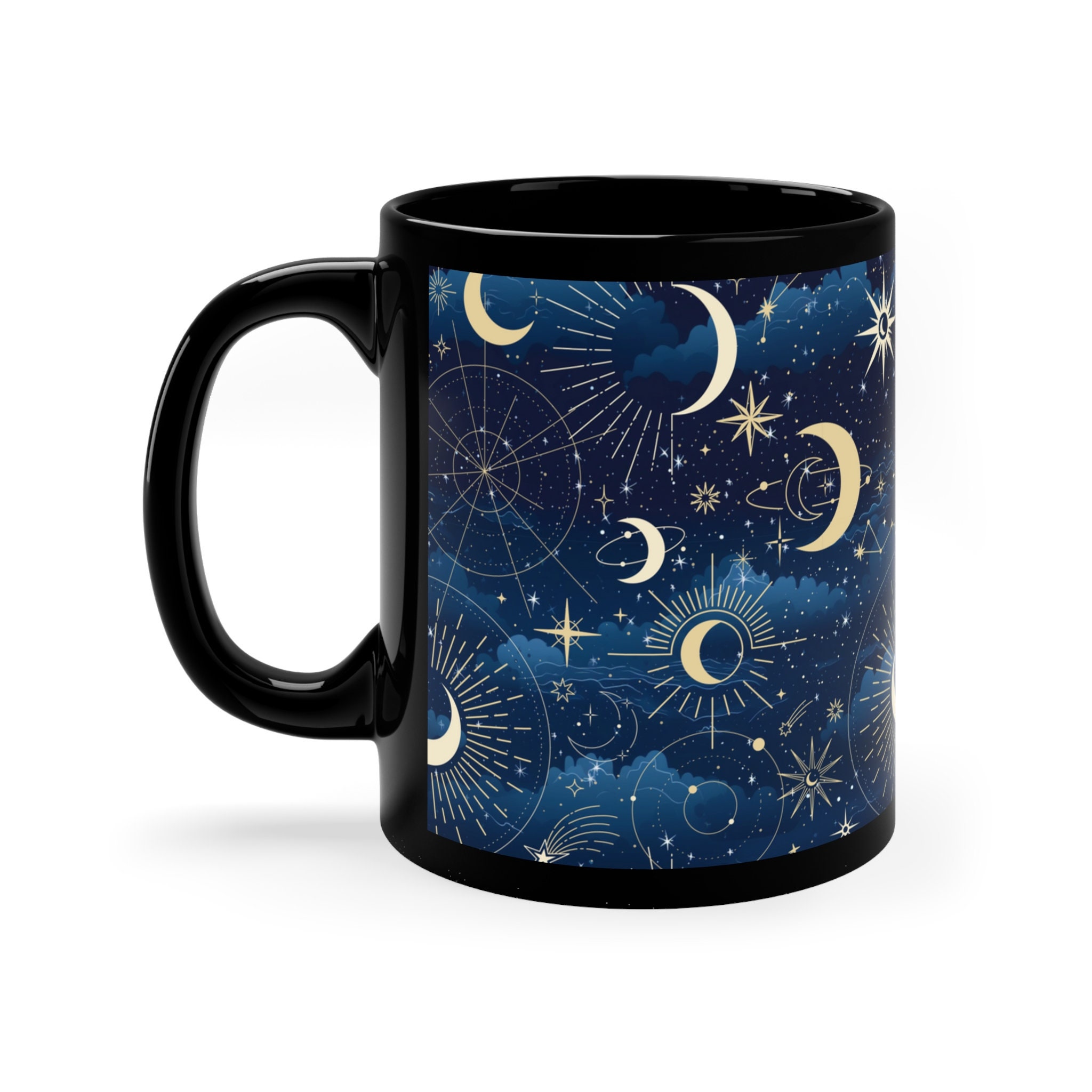 Celestial Stars and Moon Mug, Mystical Night Mug ,cosmic Night Mug ...