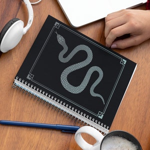 Slithery Scaly Snake Spiral Notebook Ruled Line, Crawling Serpent ...