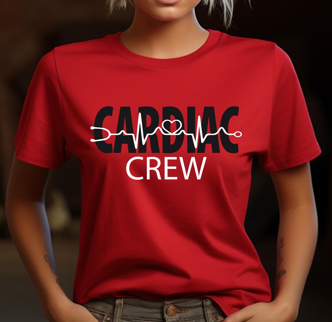 Cardiac Crew Shirt Hospital Cardiac Shirt Ultrasound Cardiac Shirt ...