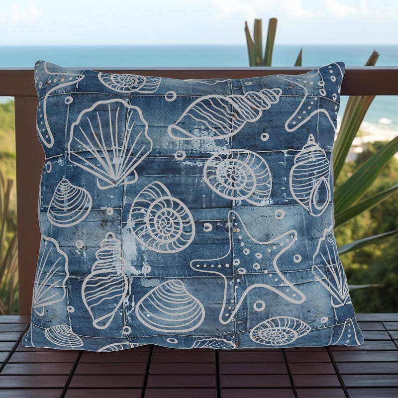 Sea Shell Pillow - Etsy