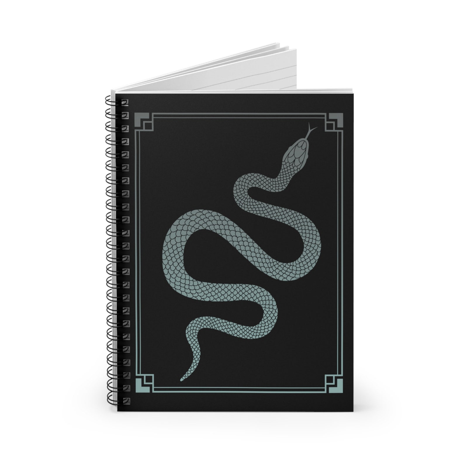 Slithery Scaly Snake Spiral Notebook Ruled Line, Crawling Serpent ...
