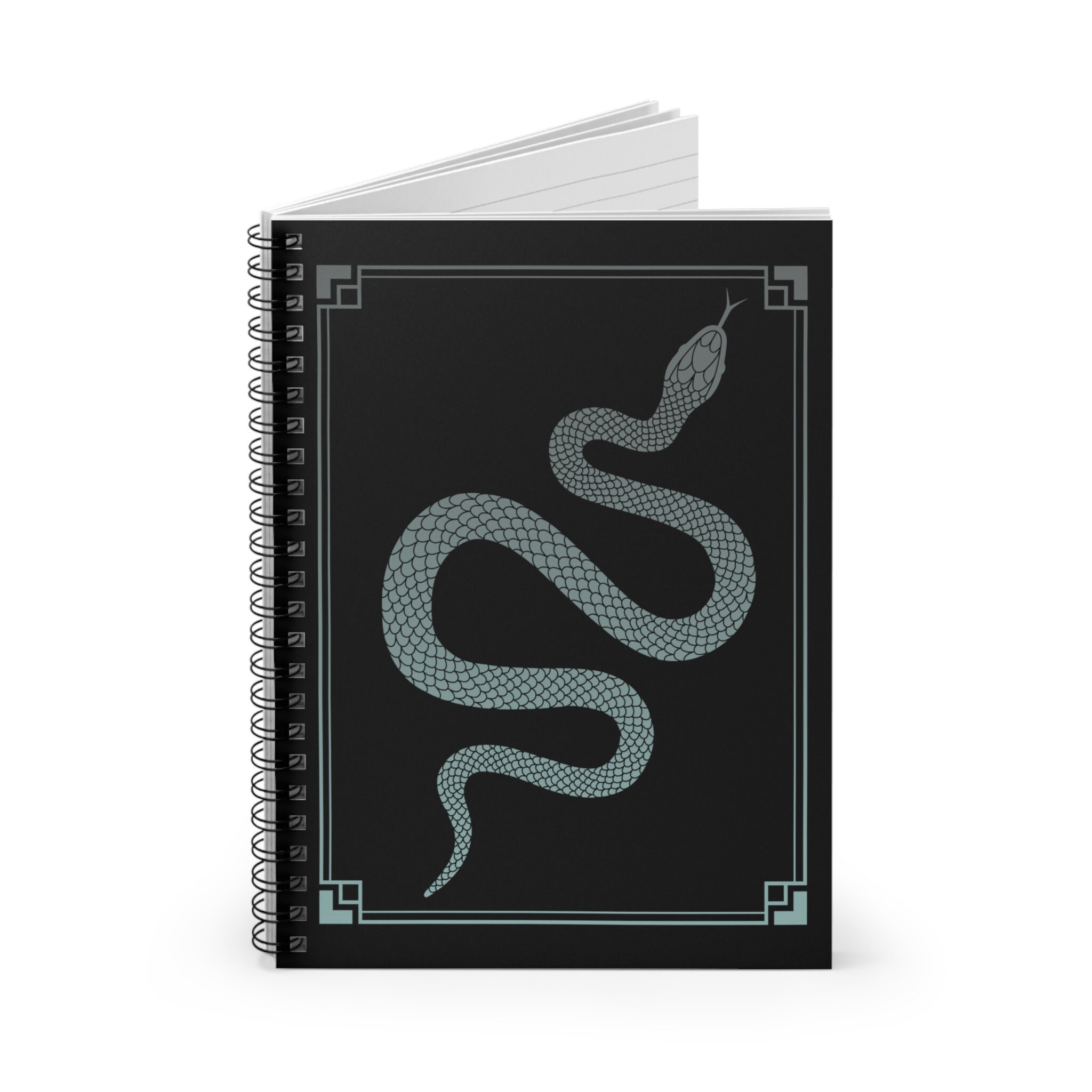 Slithery Scaly Snake Spiral Notebook Ruled Line, Crawling Serpent ...