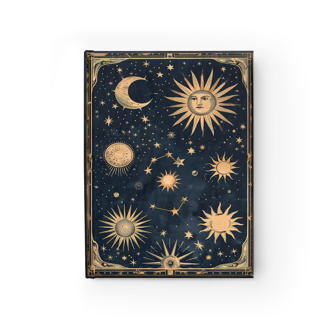 Astral Celestial Journal - Ruled Line| Sun, Moon, and Stars Ancestral ...