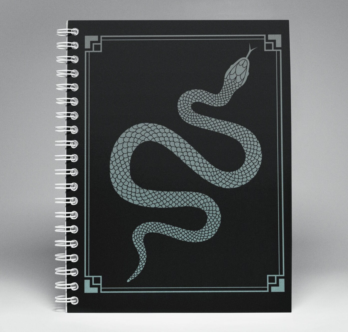 Slithery Scaly Snake Spiral Notebook Ruled Line, Crawling Serpent ...